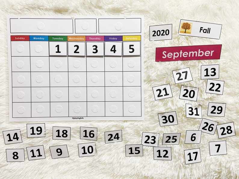 Calendar Printable Morning Circle Time Activity Binder - Etsy Canada