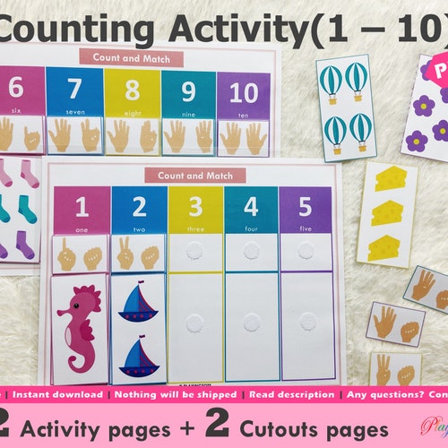 Colors Matching Toddler Busy Book Pages Printable Learning - Etsy