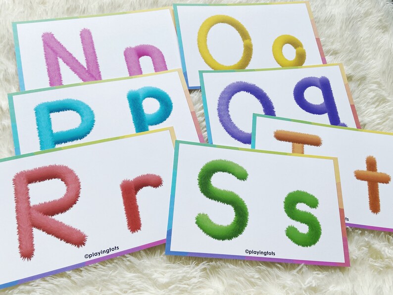 Alphabet Playdoh Cards Printable, Uppercase and Lowercase Letters ...