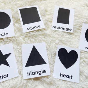 2D Shapes Flashcards Printable, Flash Card for Babies & Kids ...