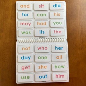 Sight Words Activity Book, Fully Assembled, Learning Binder, Busy Book ...