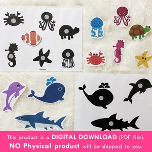 Sea Animals Toddler Busy Book, Quiet Book, Home School Activity Binder ...
