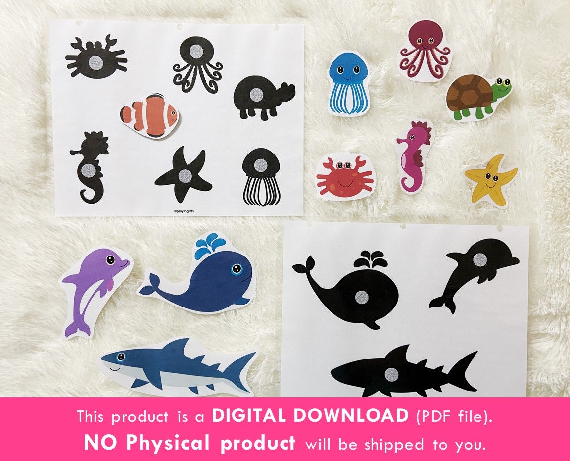 Sea Animals Toddler Busy Book Quiet Book Home School - Etsy Canada