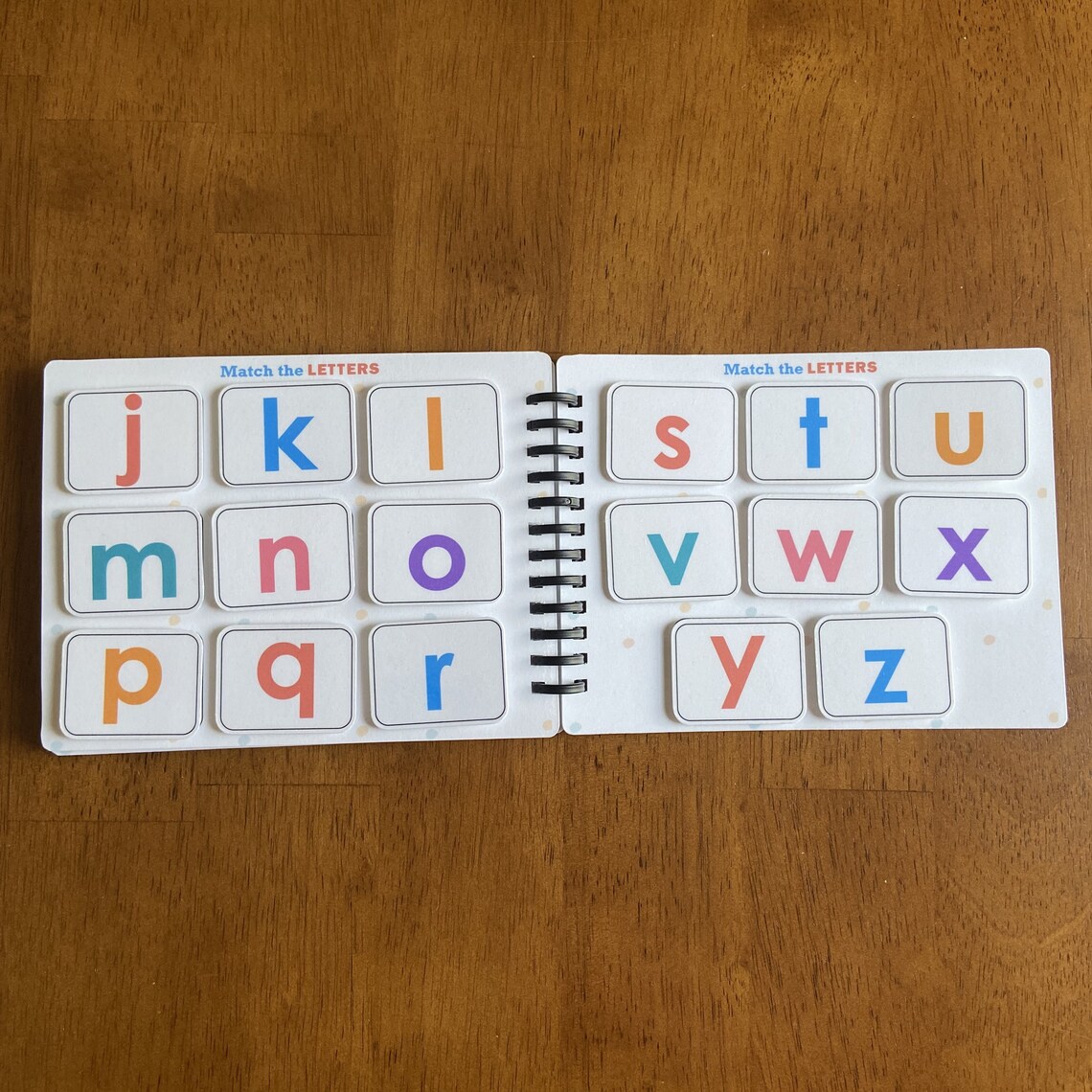 Alphabet Toddler Mini Busy Book VOL10, Fully Assembled, First Learning ...