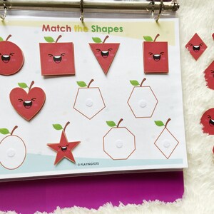 Apple Themed Busy Book Printable, Toddler Busy Book, Learning Binder ...