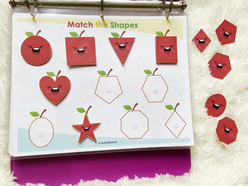 Apple Themed Busy Book Printable, Toddler Busy Book, Learning Binder ...
