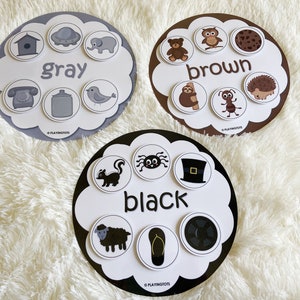 Colors Matching Activity Printable, Learn the Colors, Color Sorting ...