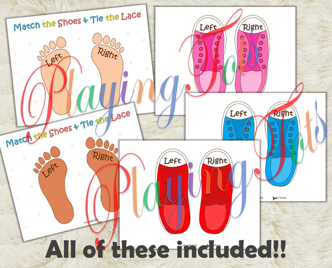 Tie Your Shoes Activity Printable, Tie Shoe Laces, Busy Book Activity ...