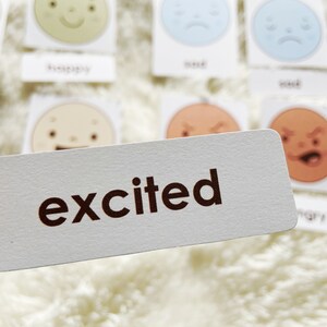 Emotions Flashcards Printable, Feelings Montessori 3 Part Cards ...