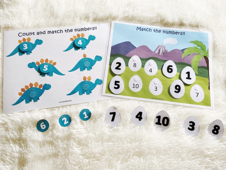 Dinosaur Toddler Busy Book Printable Learning Binder - Etsy