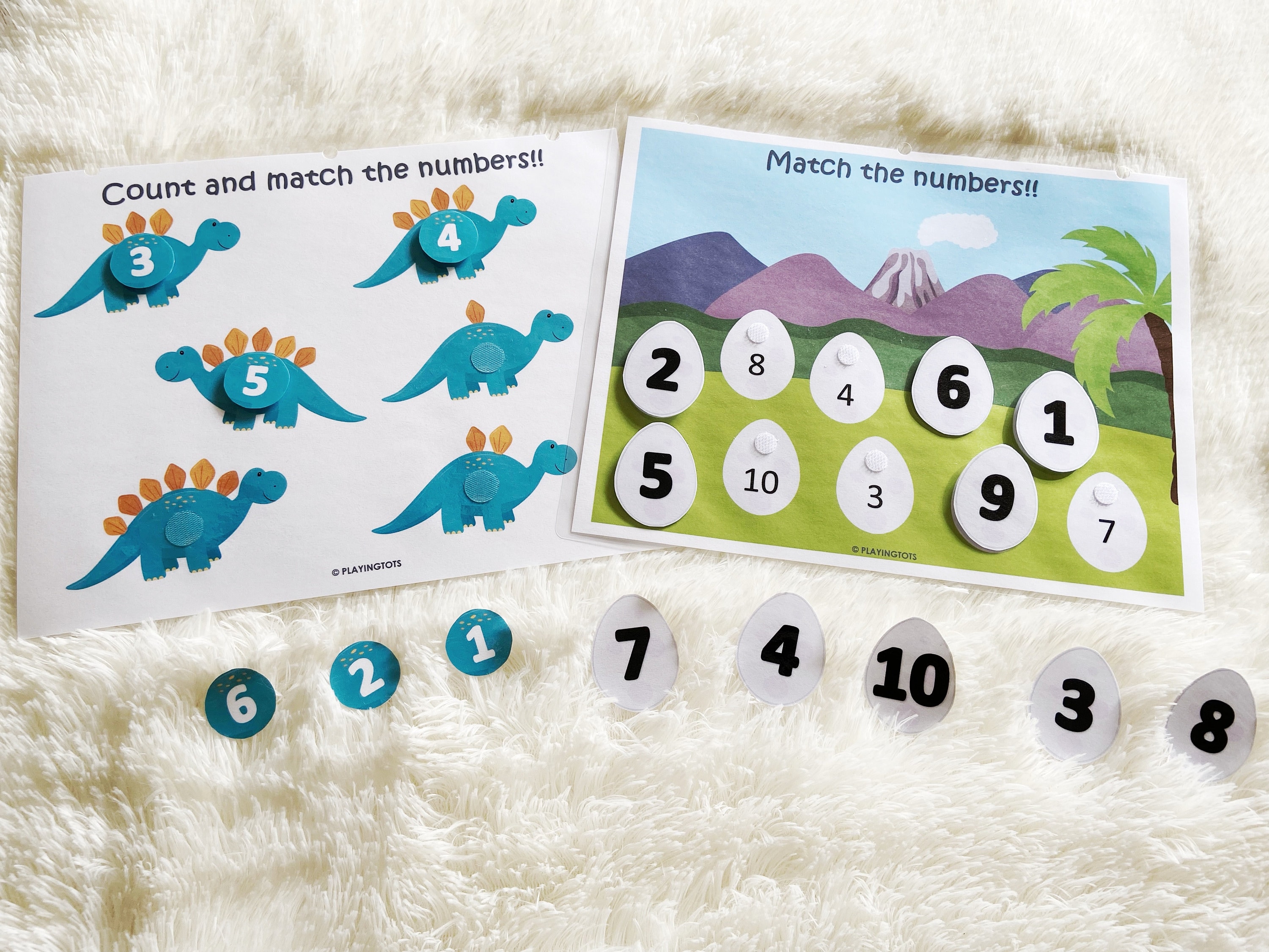 Dinosaur Toddler Busy Book Printable, Learning Binder, Educational ...