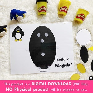 Penguin Busy Book Printable, Toddler Busy Book, Learning Binder, Winter ...