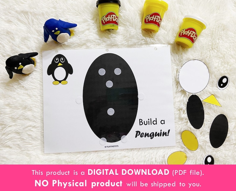 Penguin Busy Book Printable Toddler Busy Book Learning - Etsy