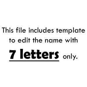 Editable 7 Letter Name Spelling Practice Activity Printable, Name ...