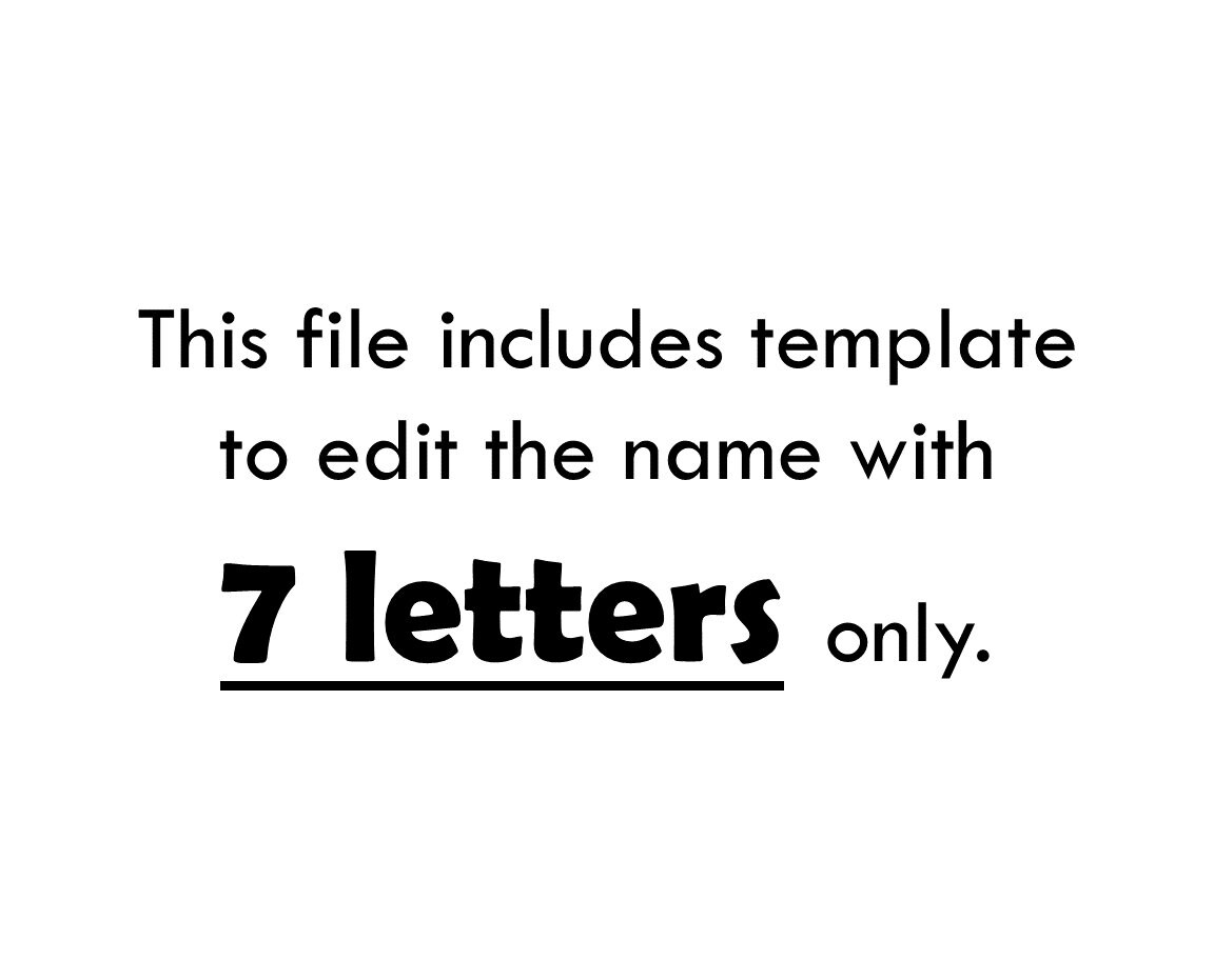 Editable 7 Letter Name Spelling Practice Activity Printable - Etsy