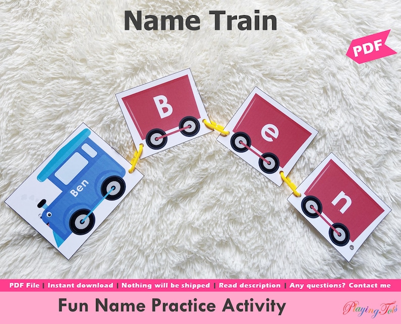 Name Building Activity Printable Personalized Name Spelling - Etsy