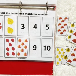 Fall or Autumn Busy Book Printable for Toddlers, Learning Activities ...