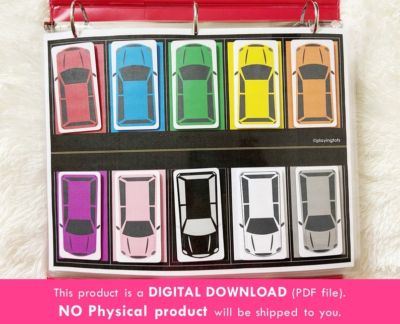 Preschool Busy Book Printable Car Themed Activities Vehicle - Etsy