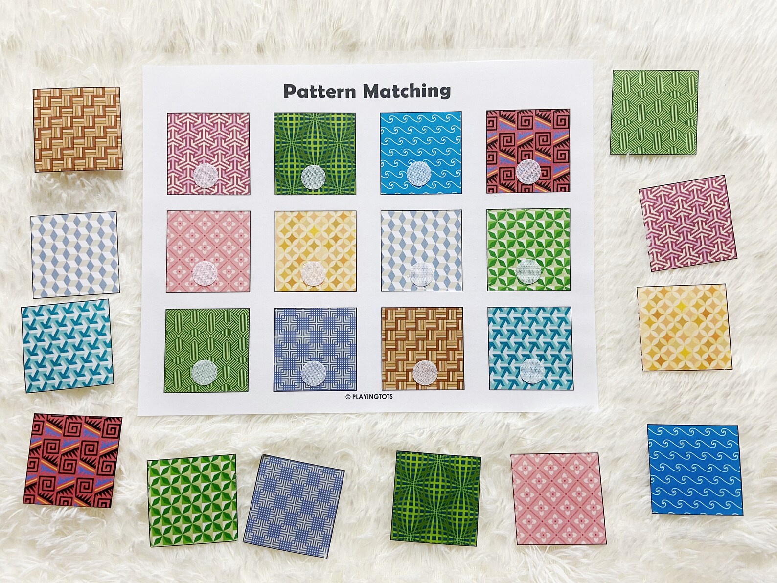 Patterns Matching Activity Printable Visual Discrimination | Etsy