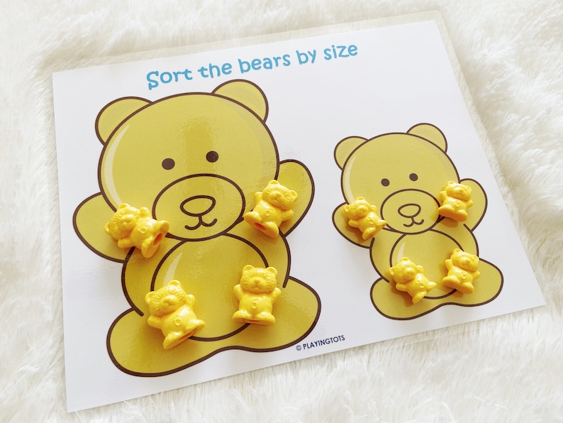 Bear Counters Learning Mats Printable Learning Binder Busy - Etsy