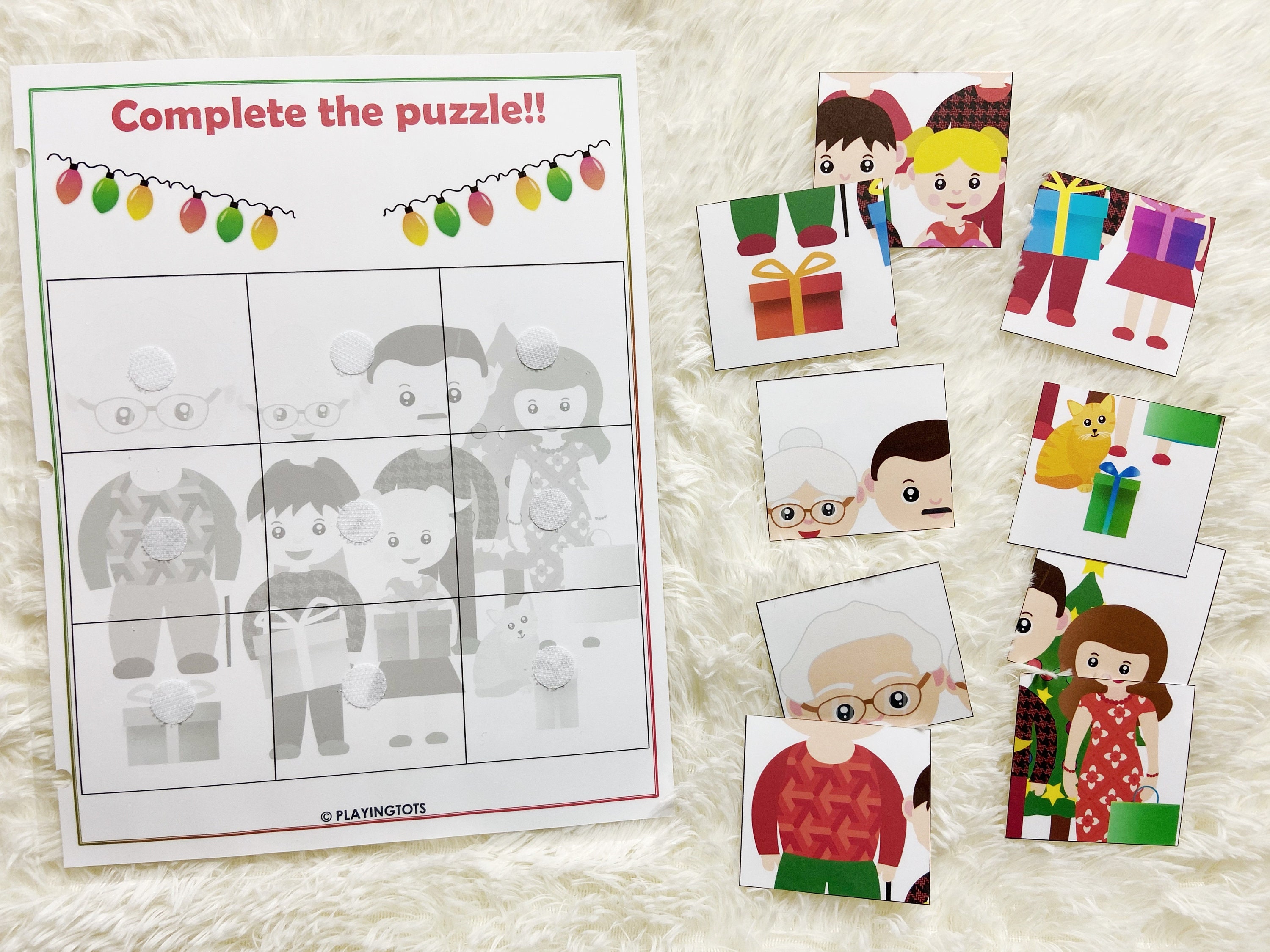 Christmas Toddler Busy Book Printable Winter Learning Binder | Etsy