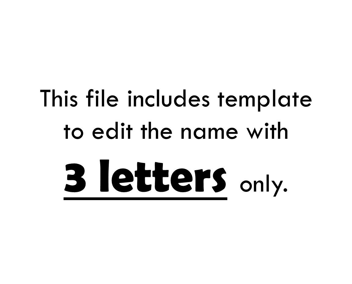 Editable 3 Letter Name Spelling Practice Activity Printable | Etsy France