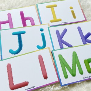Alphabet Playdoh Cards Printable, Uppercase and Lowercase Letters ...