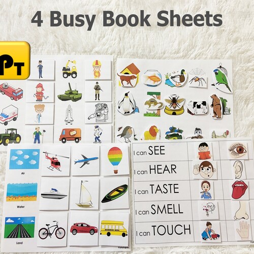 Preschool Busy Book Printable Car Themed Activities Vehicle | Etsy