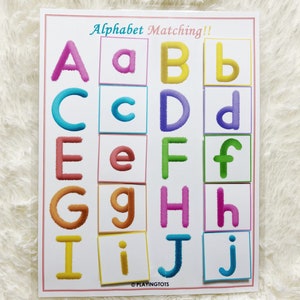 Alphabet Matching Activity Printable, Uppercase and Lowercase Letters ...