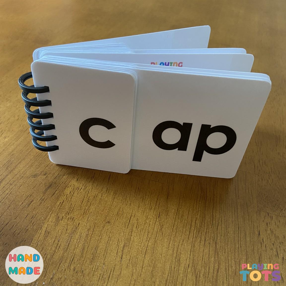 Words Flip Book, CVC Rhyming Words, Word Family Reading Practice ...