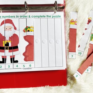 Christmas Toddler Busy Book Printable, Winter Learning Binder, Holiday ...