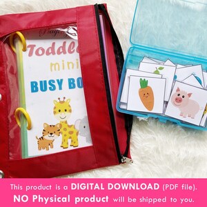 Toddler Mini Busy Book Printable, Travel Size Activity Book, Fun Quiet ...