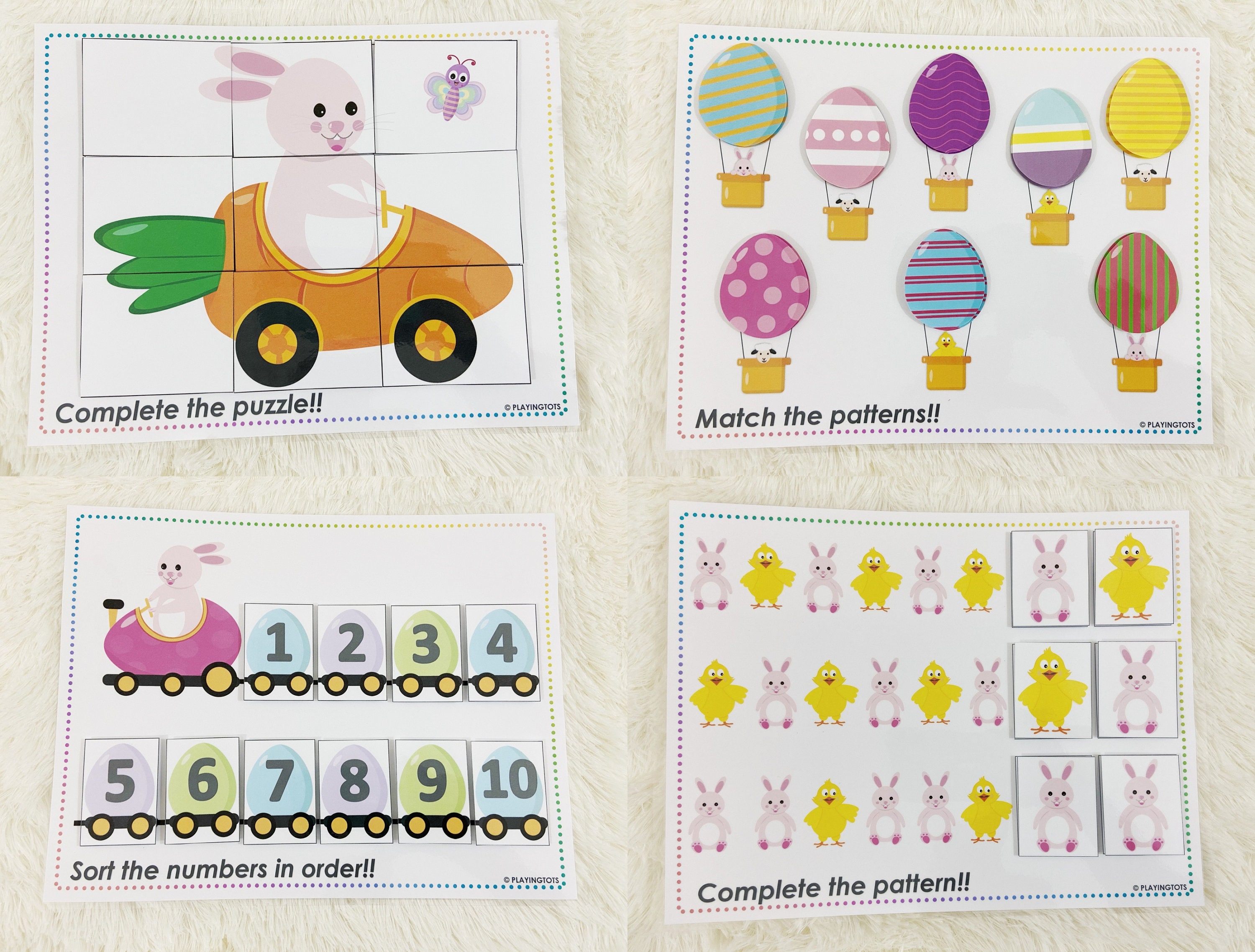 Fun Easter Busy Book Printable for Toddlers, Quiet Book, Busy Books ...
