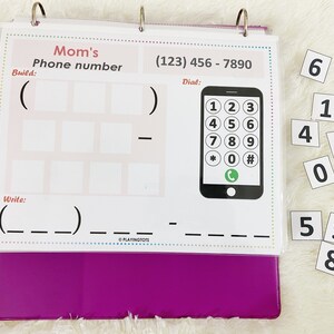 Editable Phone Number Practice Activity Printable, Learn Emergency ...