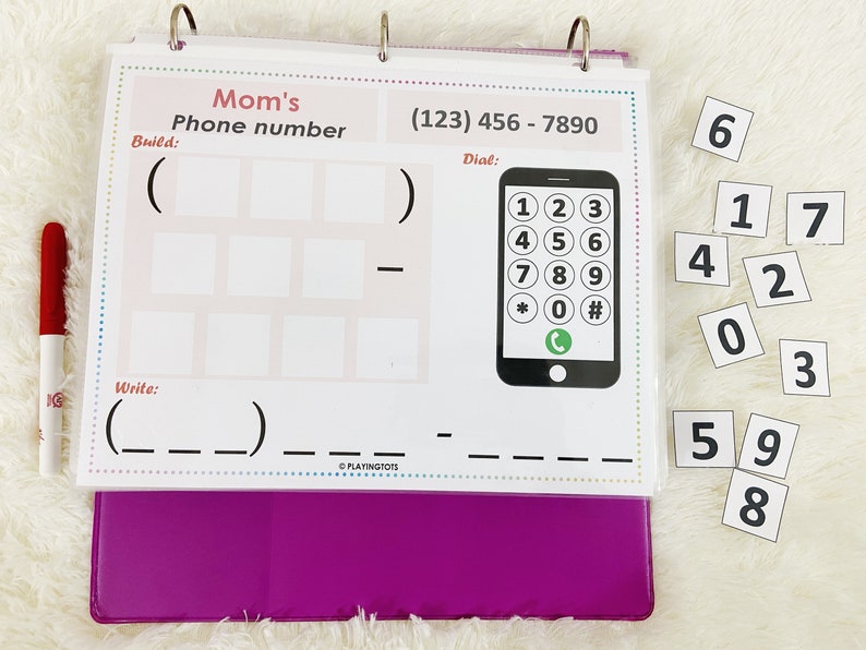 Editable Phone Number Practice Activity Printable Learn - Etsy