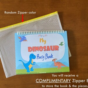 Dinosaur Busy Book Fully Assembled Toddler Learning Binder - Etsy