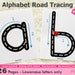 Alphabet Tracing Road Mats Printable, Lowercase Letters Writing ...