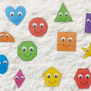 2D Shapes Silhouette or Shadow Matching Activity Printable, Shapes ...