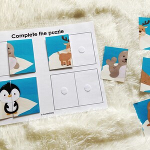 Arctic Animals Toddler Busy Book Printable, Learning Binder ...