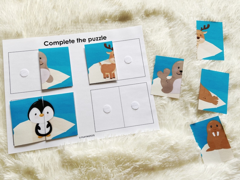 Arctic Animals Toddler Busy Book Printable Learning Binder - Etsy