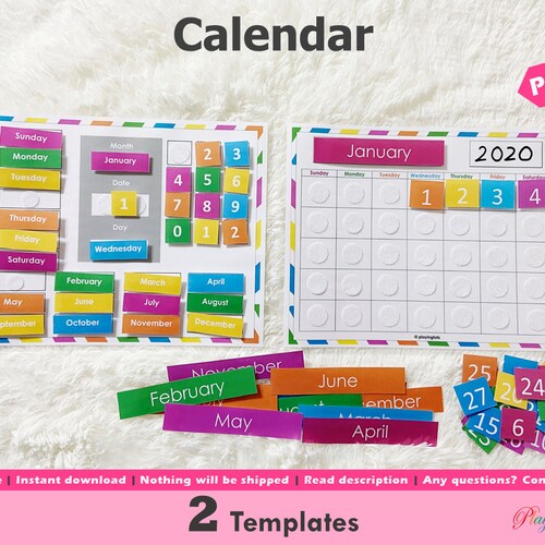 Calendar Printable Morning Circle Time Activity Binder - Etsy Canada