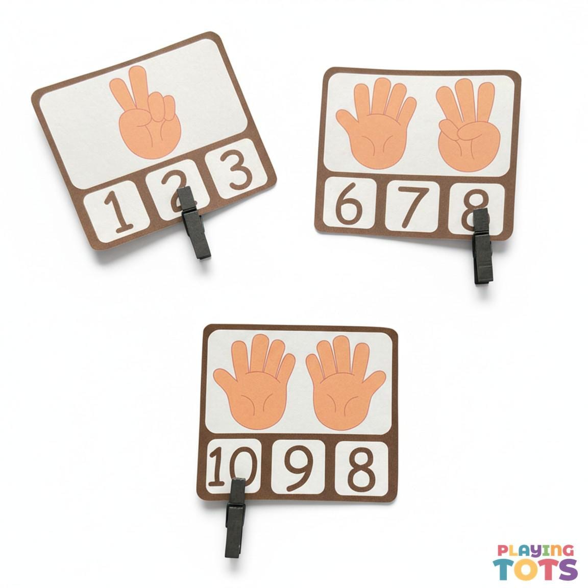 Fingers Counting and Clip Cards Printable, Busy Bag Activities, Task ...