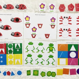 Toddler Busy Book Printable Pack, Toddler Learning Folder, Quiet Book ...