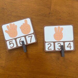 Fingers Counting and Clip Cards Printable, Busy Bag Activities, Task ...