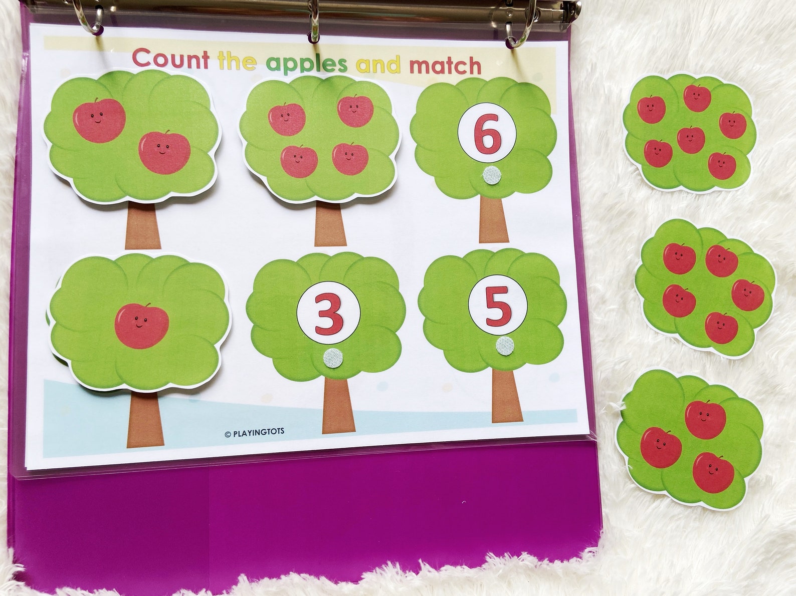 Apple Themed Busy Book Printable Toddler Busy Book Learning - Etsy