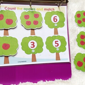 Apple Themed Busy Book Printable, Toddler Busy Book, Learning Binder ...