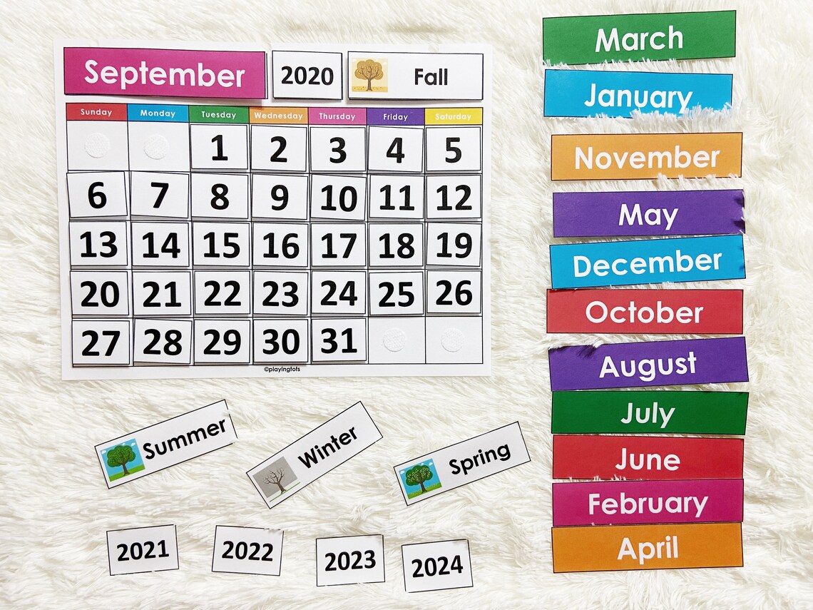 Calendar Printable Morning Circle Time Activity Binder - Etsy Canada