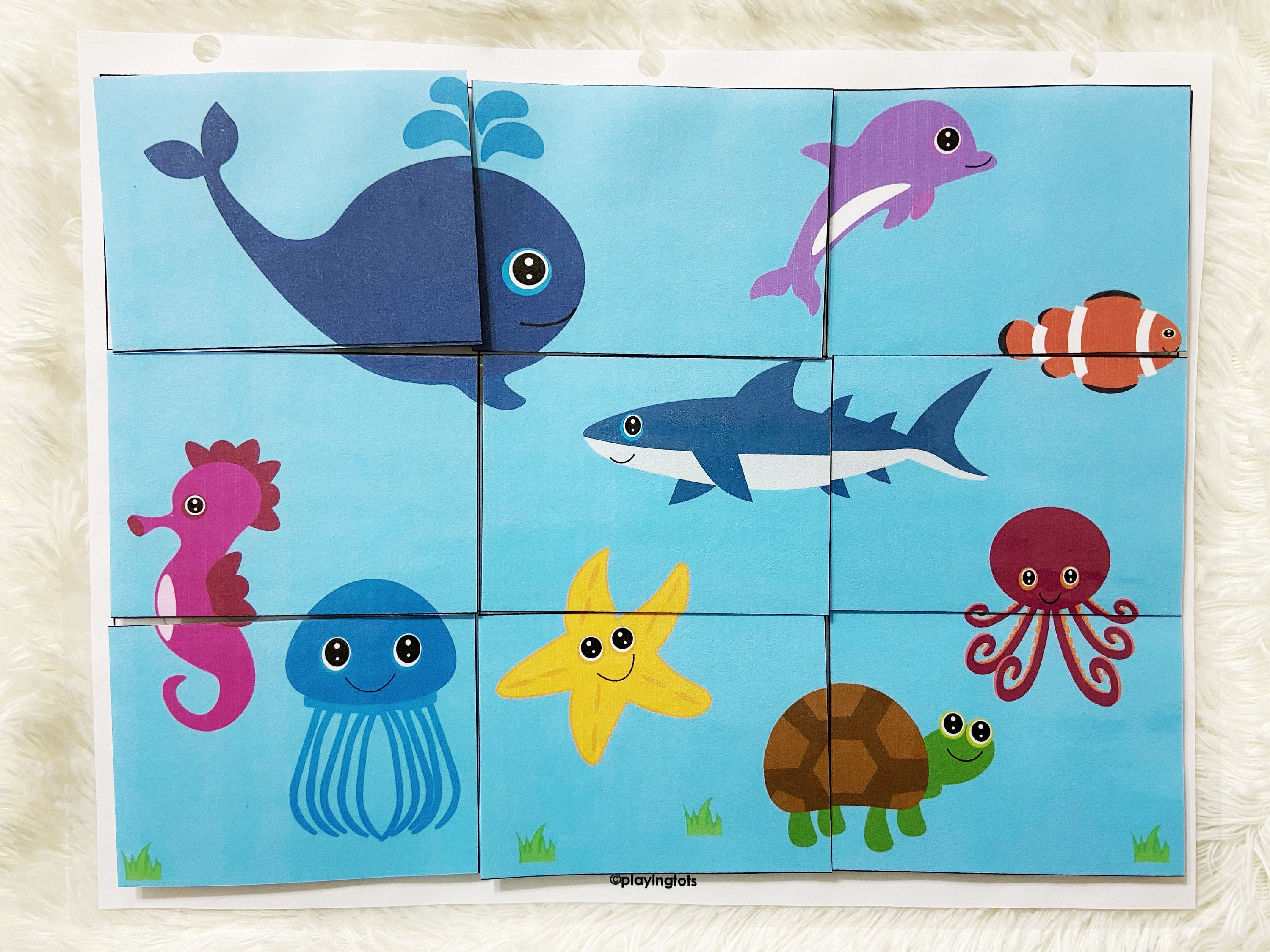 Sea Animals Toddler Busy Book Quiet Book Home School - Etsy Canada