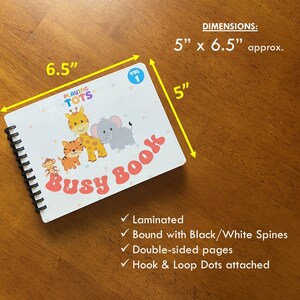 Toddler Mini Busy Book VOL1, Fully Assembled, First Learning Binder ...