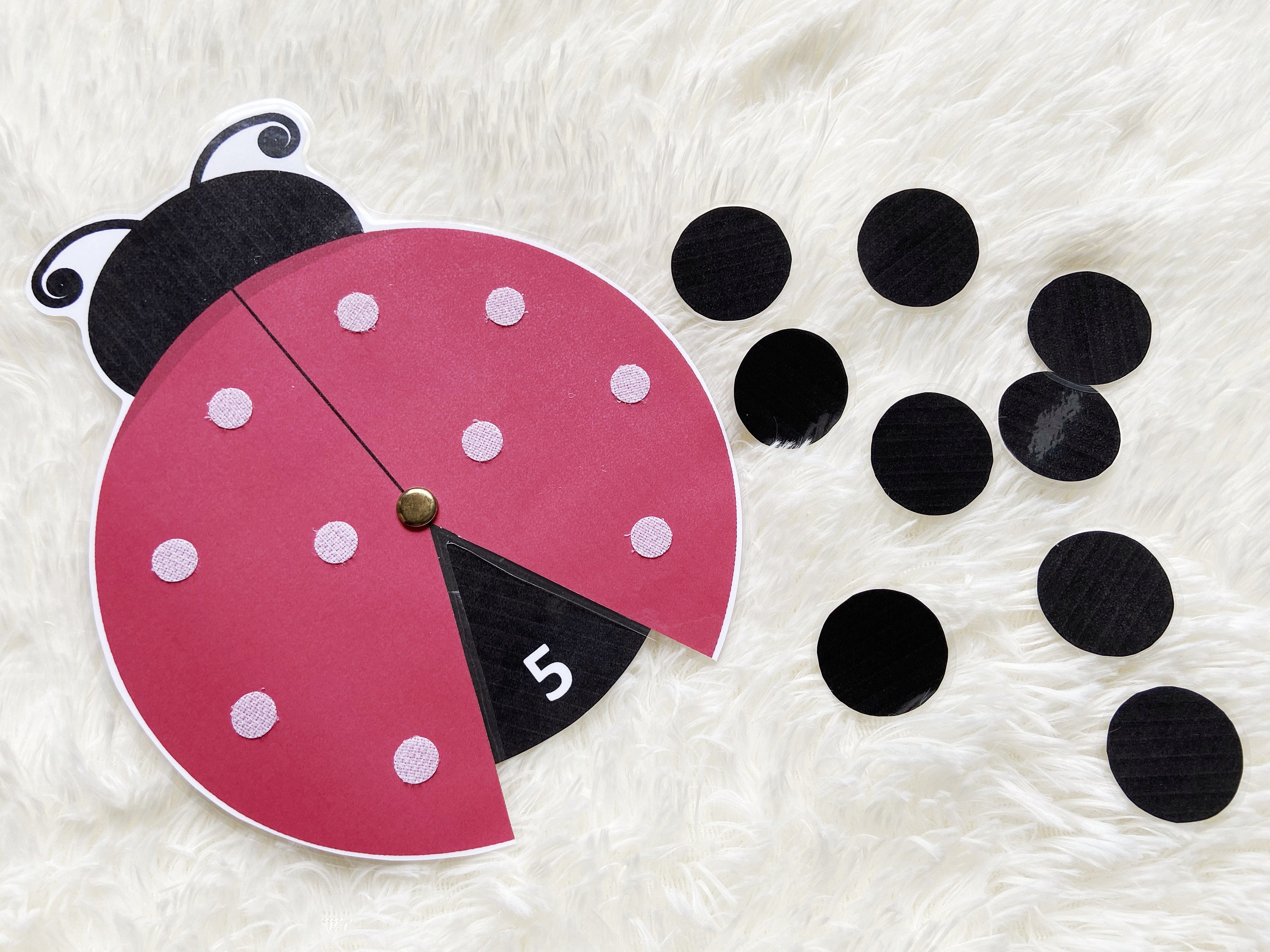 Ladybug Spots Counting Activity Printable, Numbers 1 to 10, Counting ...